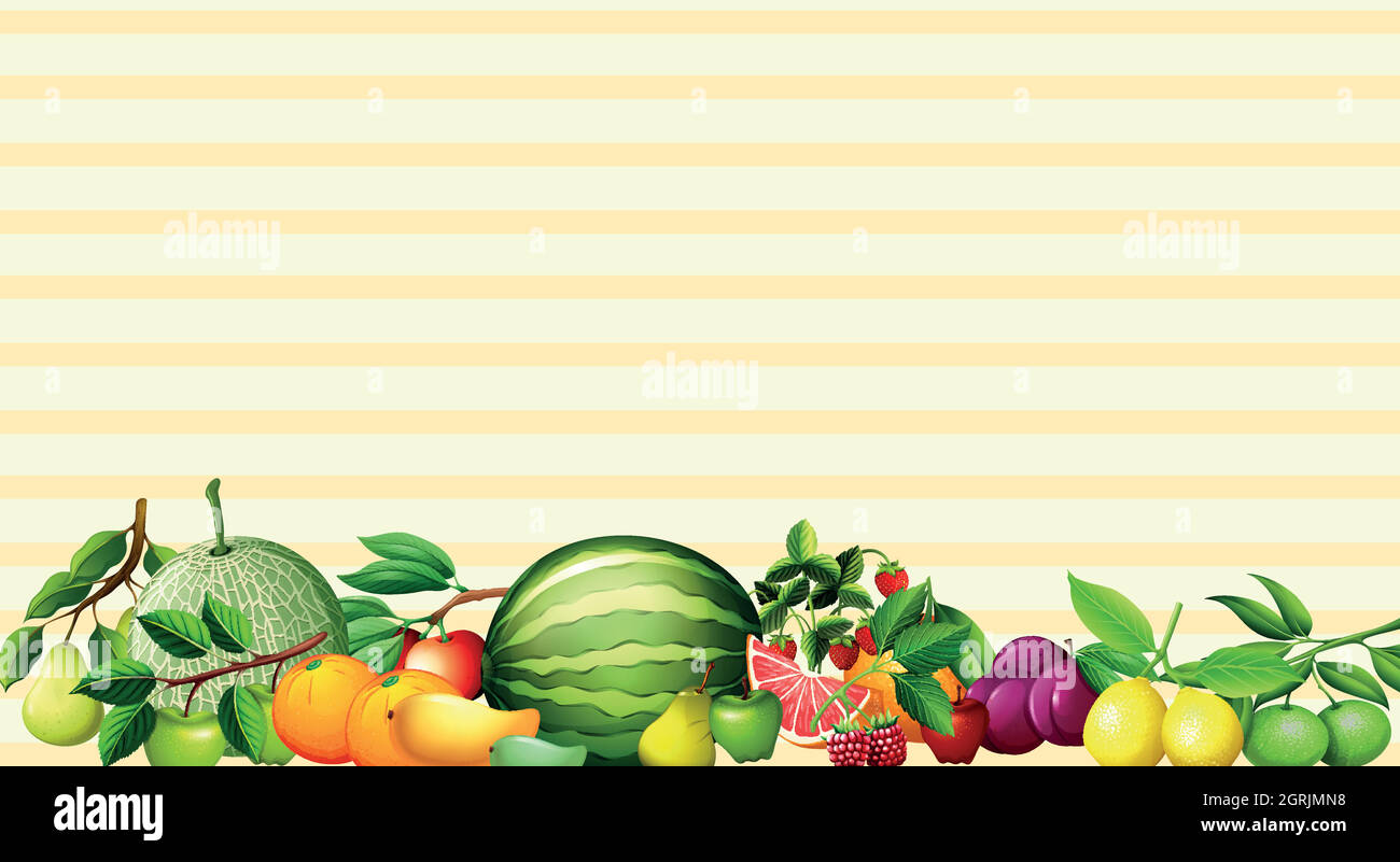 Paper design with fresh fruits Stock Vector Image & Art - Alamy