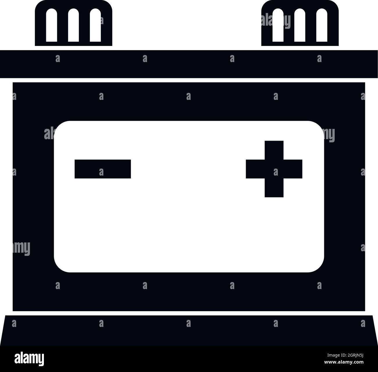 Battery black icon Stock Vector Images - Alamy