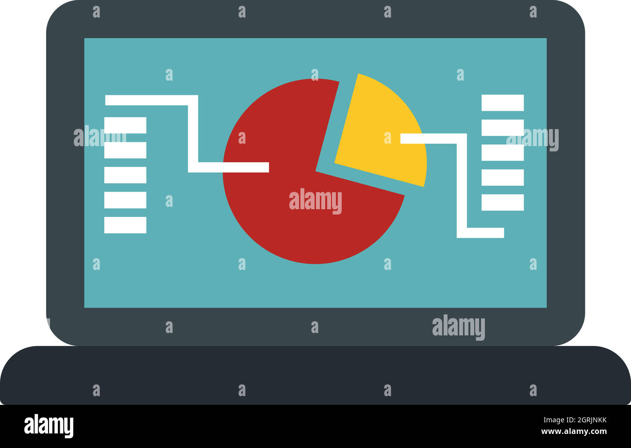 Desktop laptop graph illustration hi-res stock photography and images ...