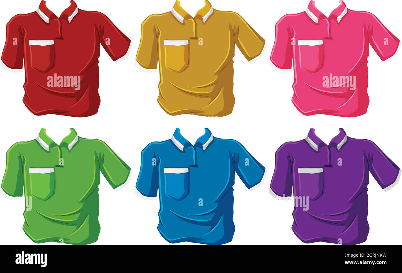 Clothing all colors Stock Vector Images - Alamy