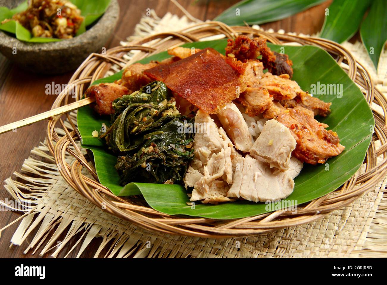 Nasi campur babi guling hi-res stock photography and images - Alamy
