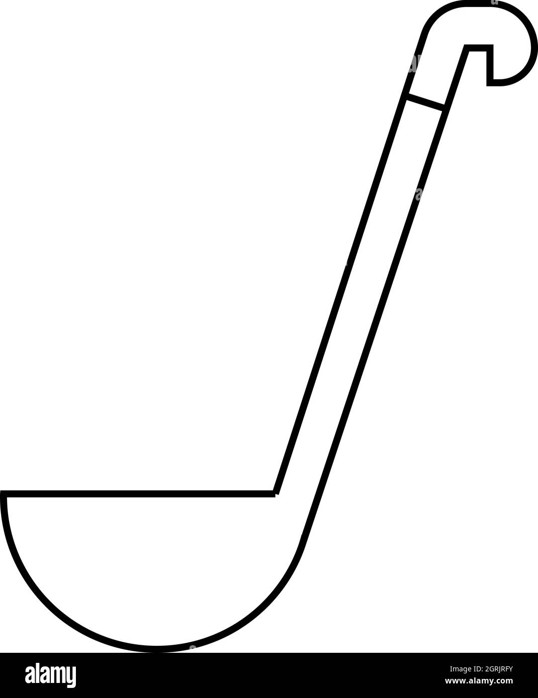 Steel kitchen ladle serving Stock Vector Images - Alamy