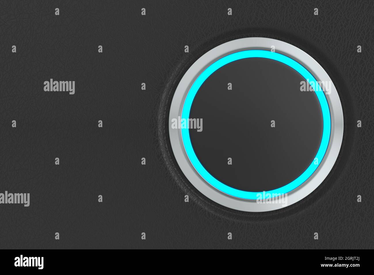 push button on dark background. 3D illustration Stock Photo - Alamy