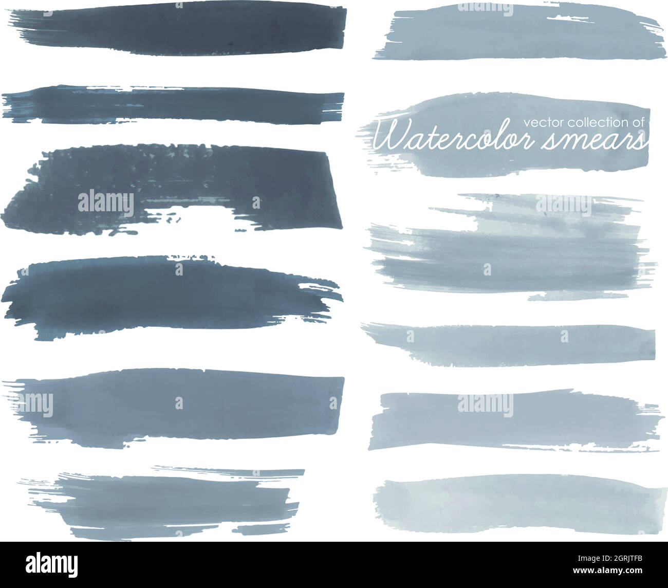 Watercolor Paintbrush Design. Pastel Grunge Texture. Vector Traced ...