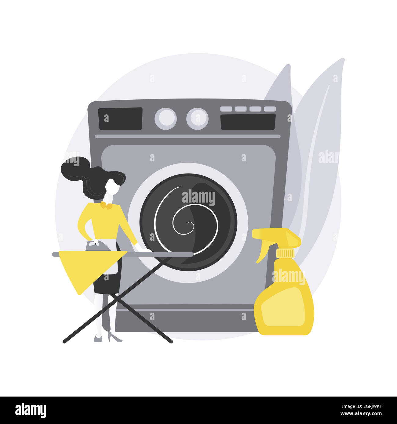 Laundry and dry cleaning abstract concept vector illustration Stock ...