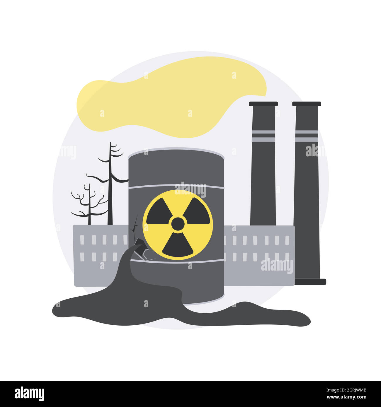 Technological disasters abstract concept vector illustration Stock ...