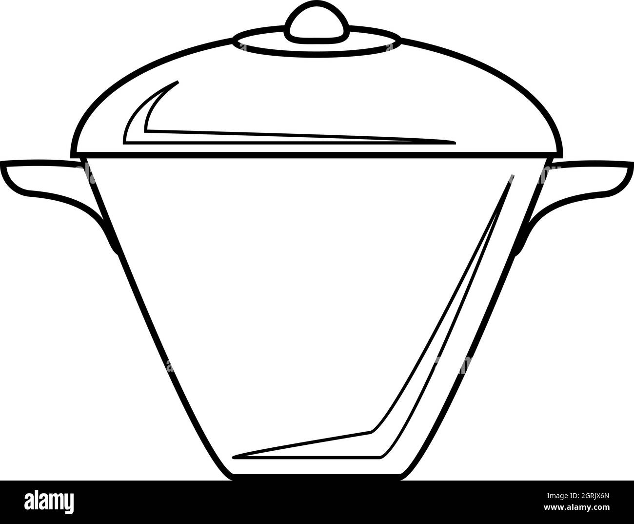 Crucible And Cover Drawing
