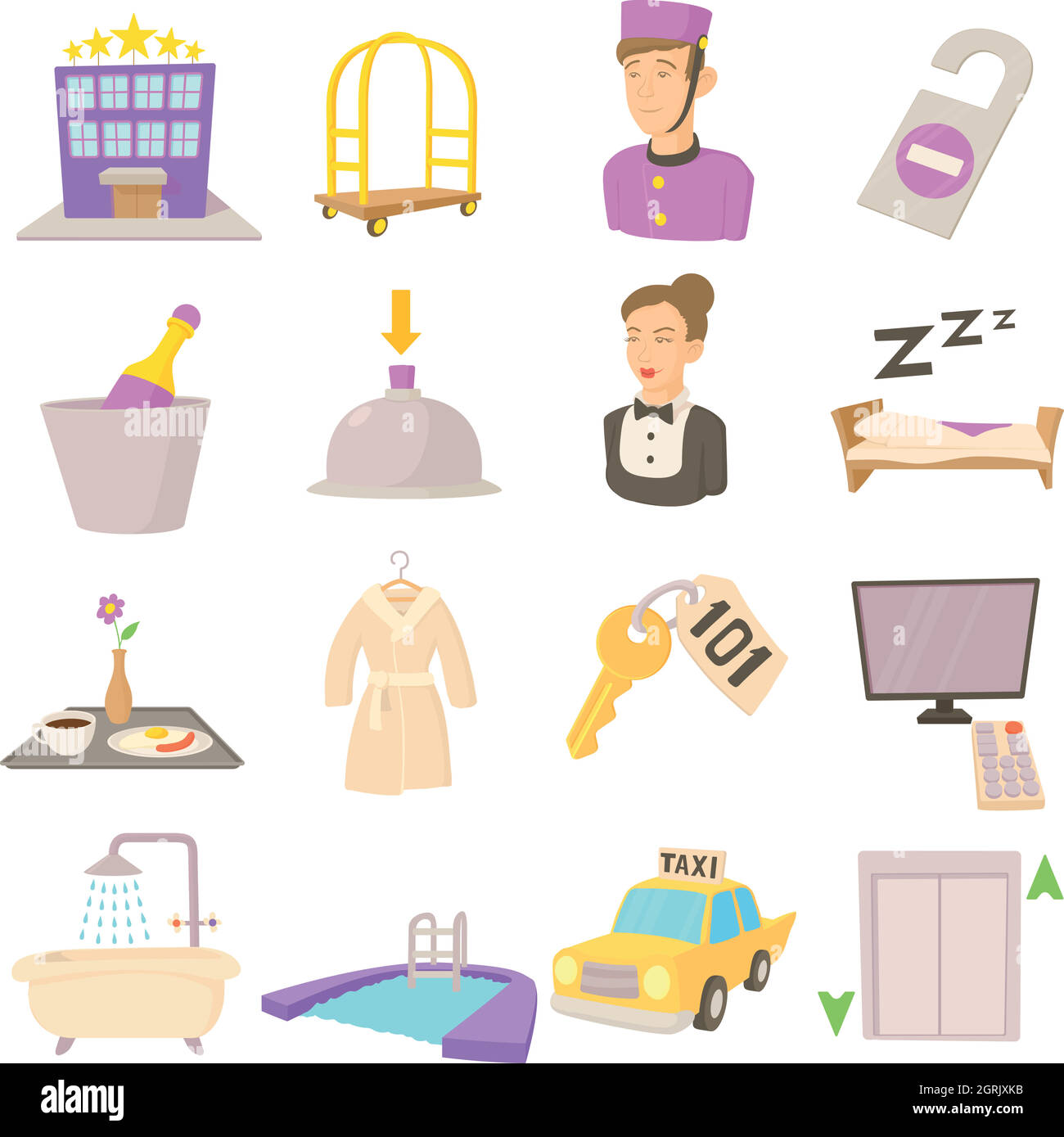 Restaurant items set Stock Vector Images - Alamy