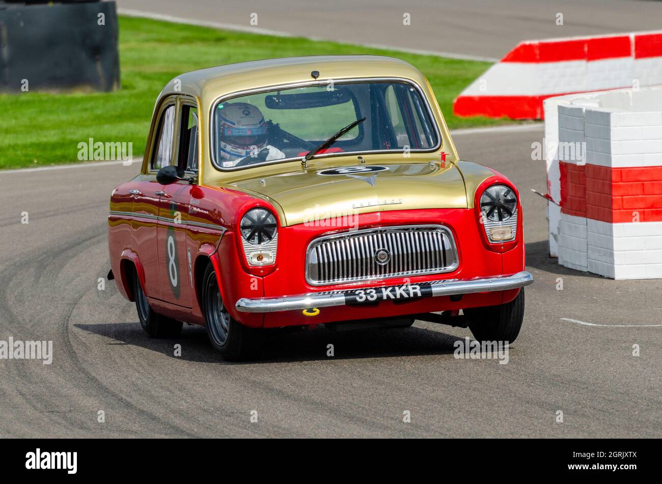 Ford Prefect 107E classic, vintage race car, racing in the St Mary’s ...