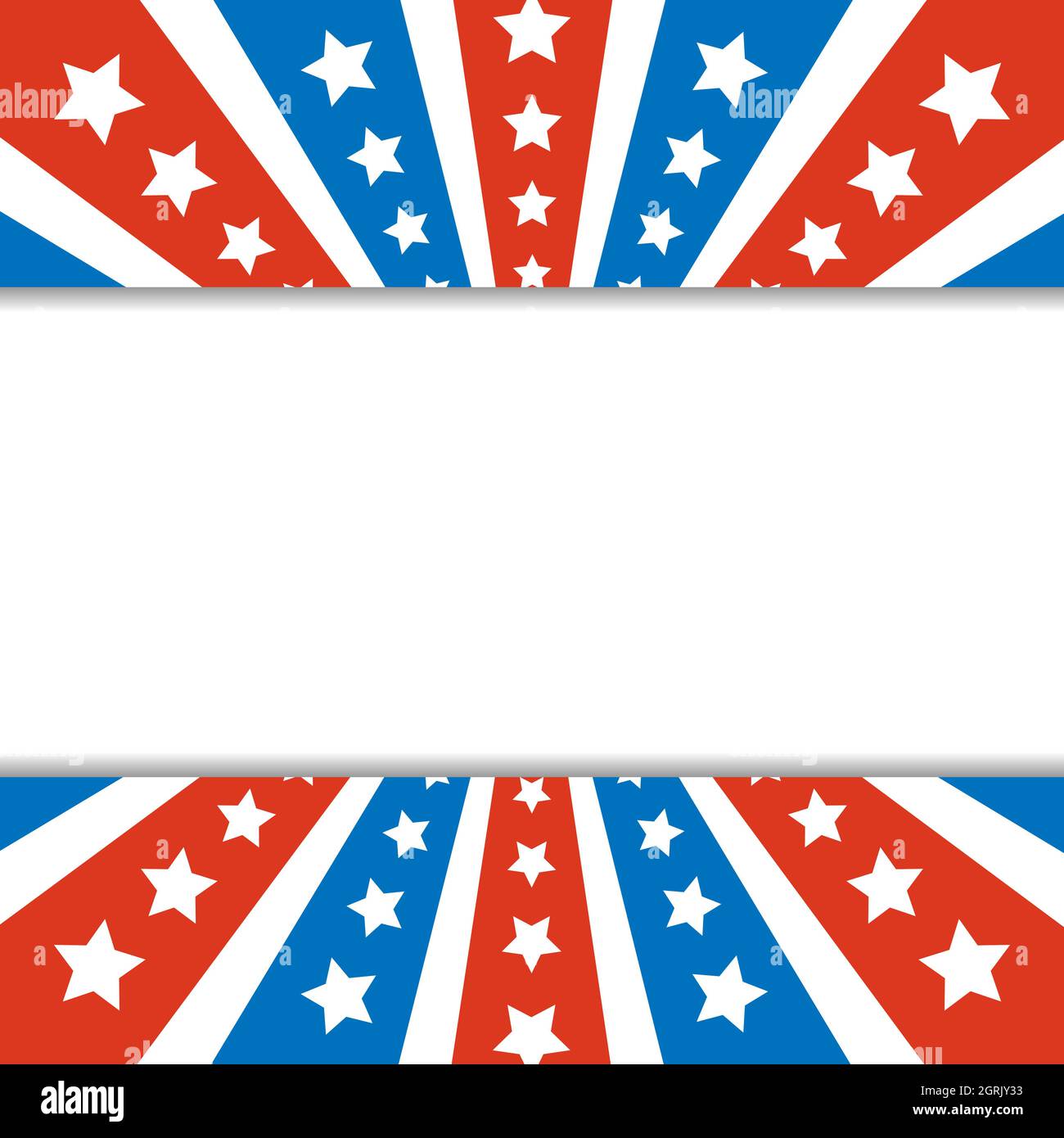 Red White And Blue Stripes Border