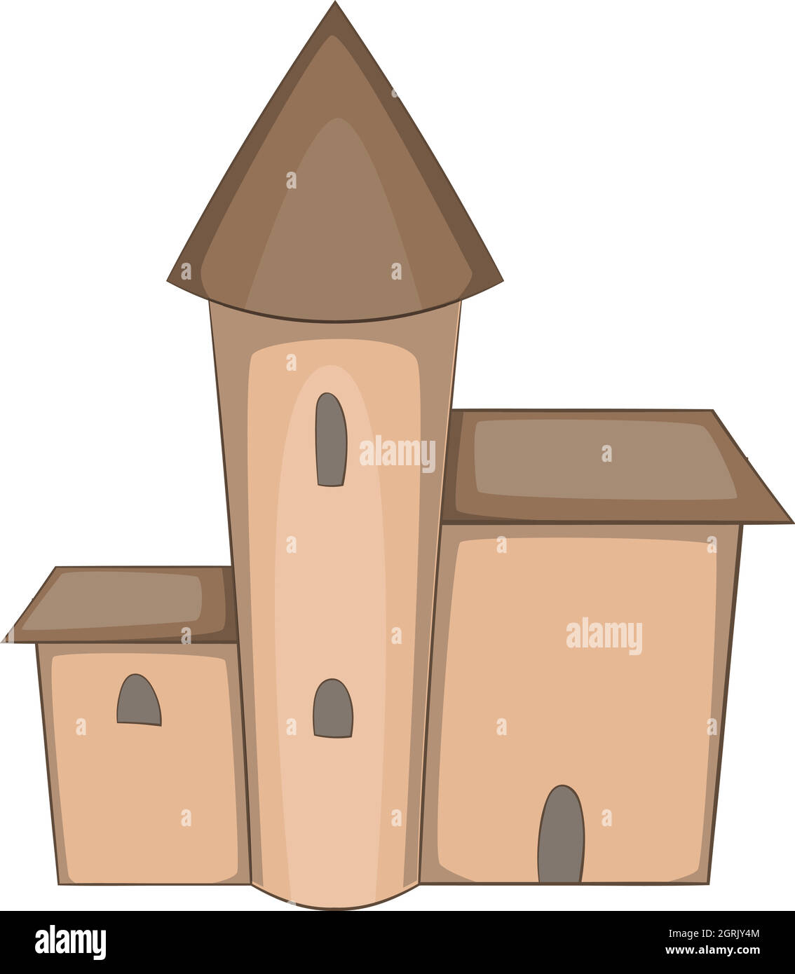Isolated medieval building Stock Vector Images - Alamy