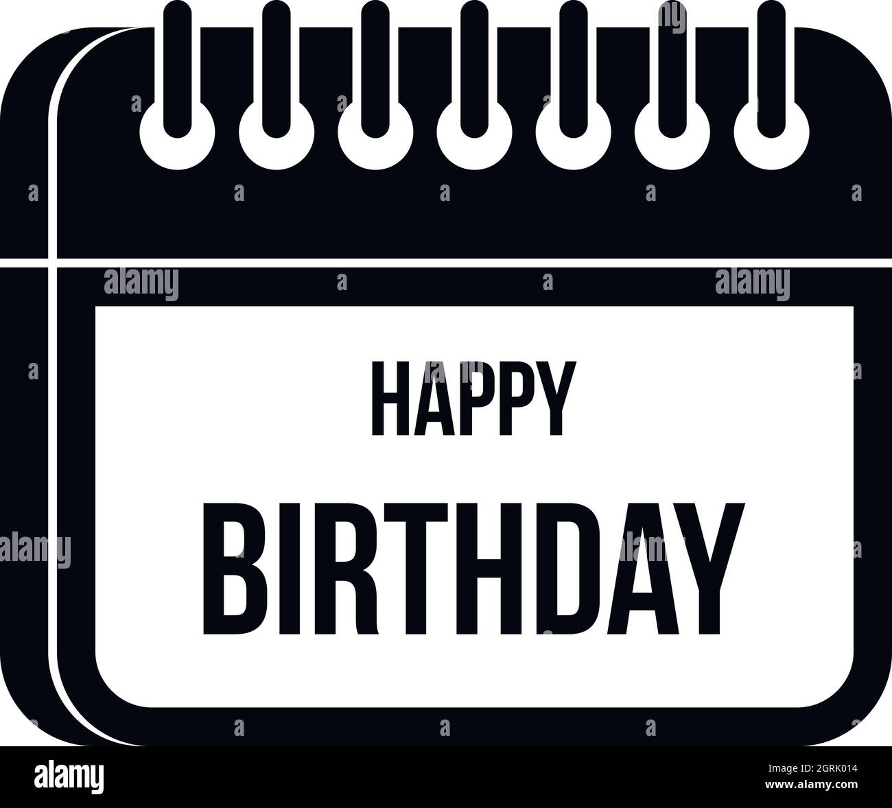 Birthday calendar monthly planner Stock Vector Images - Alamy