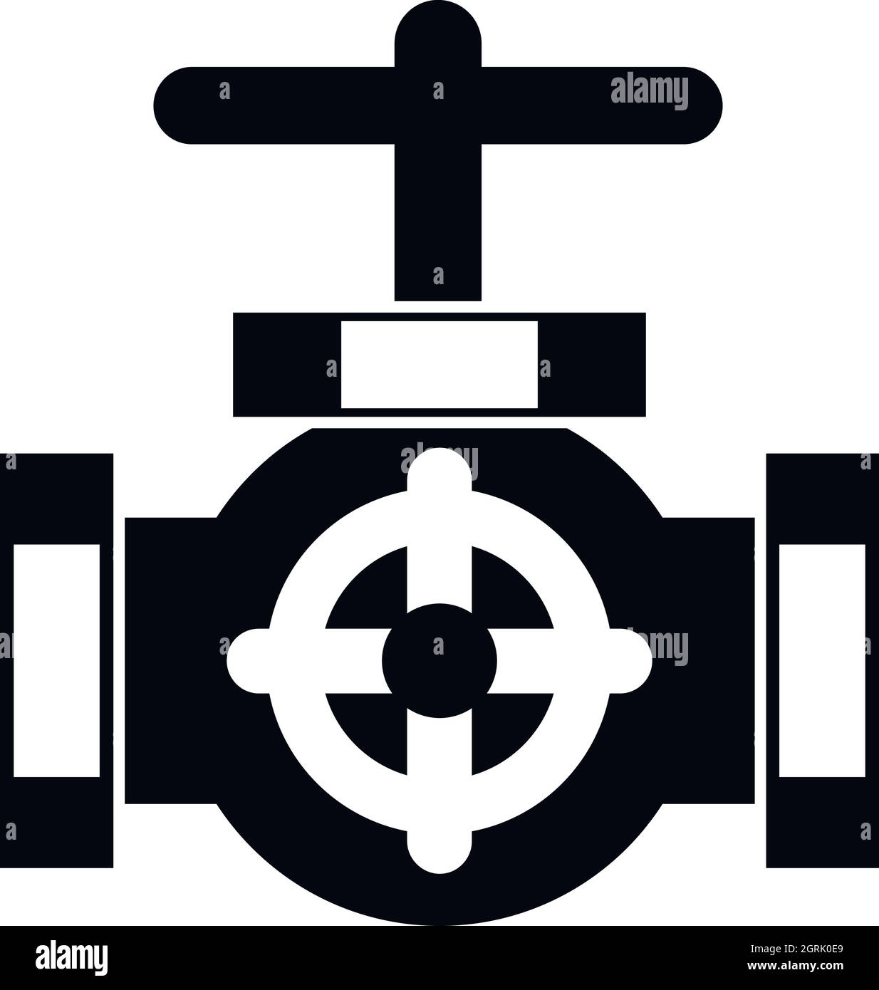 Pipe with a valves icon, simple style Stock Vector Image & Art - Alamy