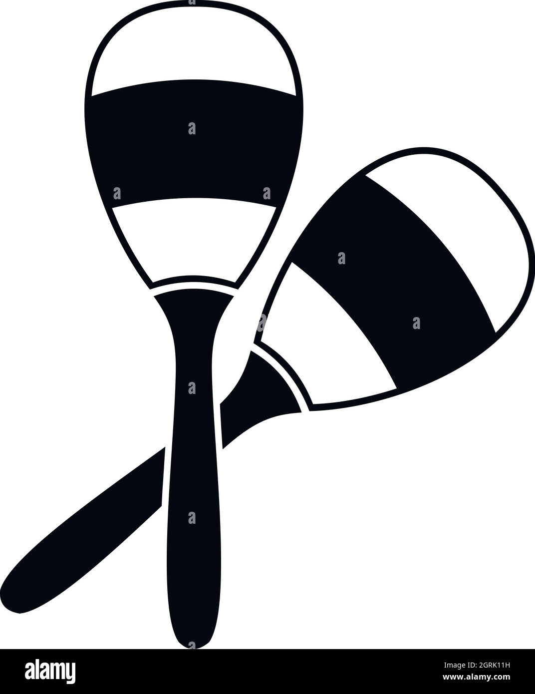 Maracas icon in simple style Stock Vector Image & Art - Alamy