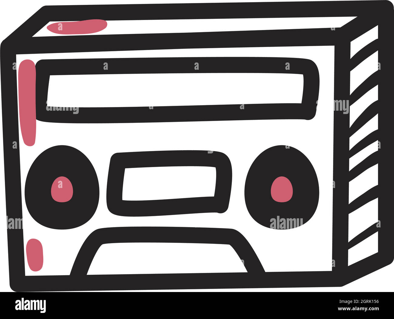 Isolated retro and music cassette Stock Vector Image & Art - Alamy