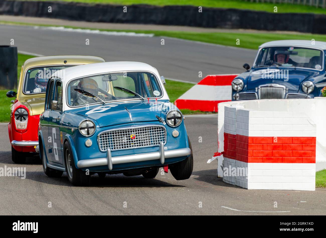 FIAT 1100 classic, vintage race car, racing in the St Mary’s Trophy for ...