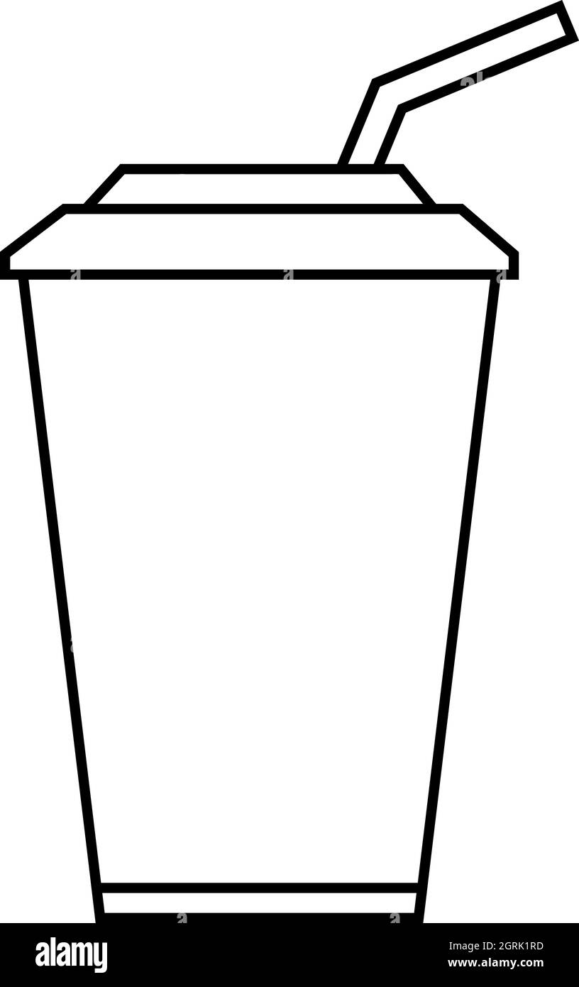 Cola icon, outline style Stock Vector Image & Art - Alamy