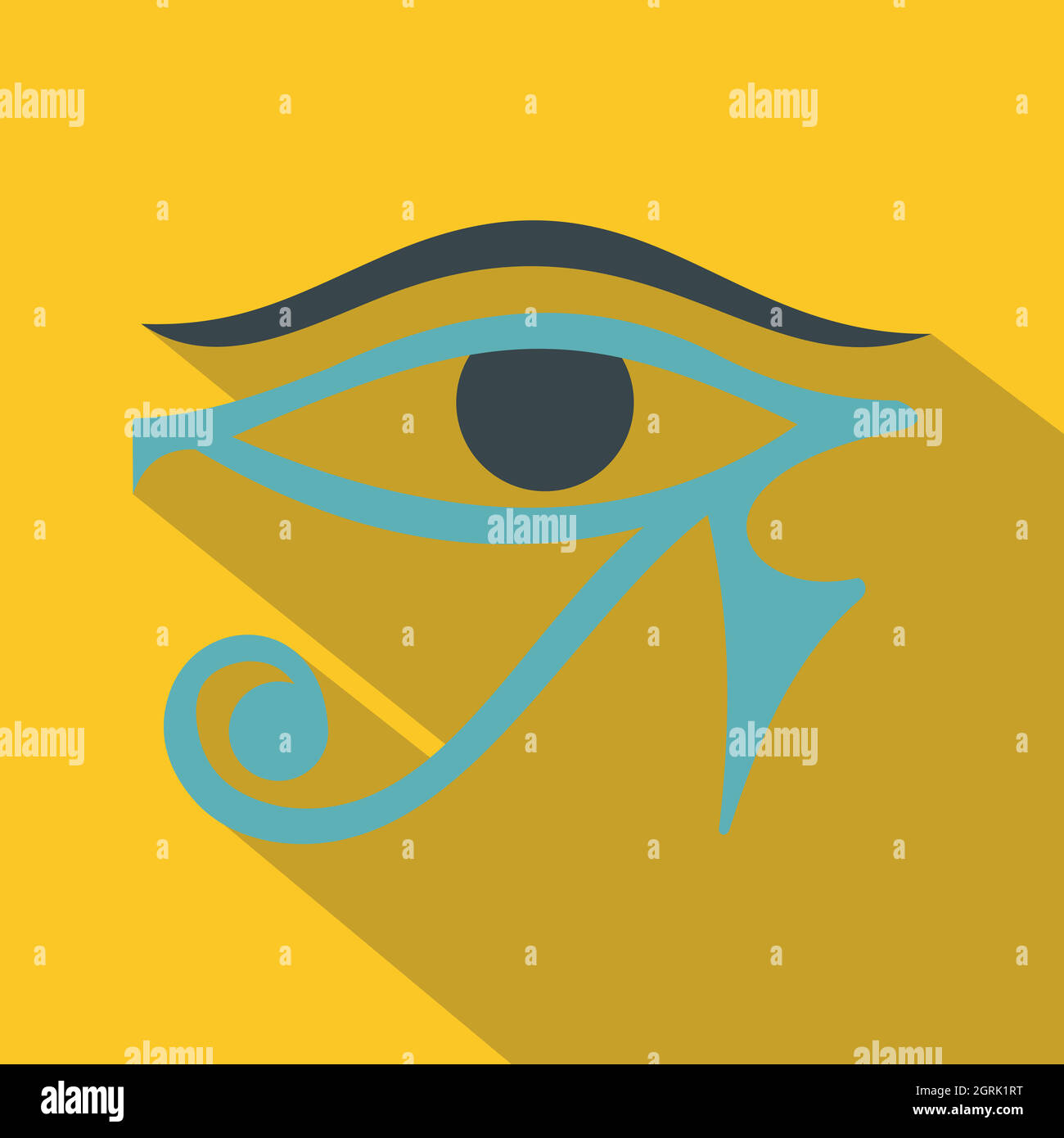 Eye of Horus icon, flat style Stock Vector Image & Art - Alamy