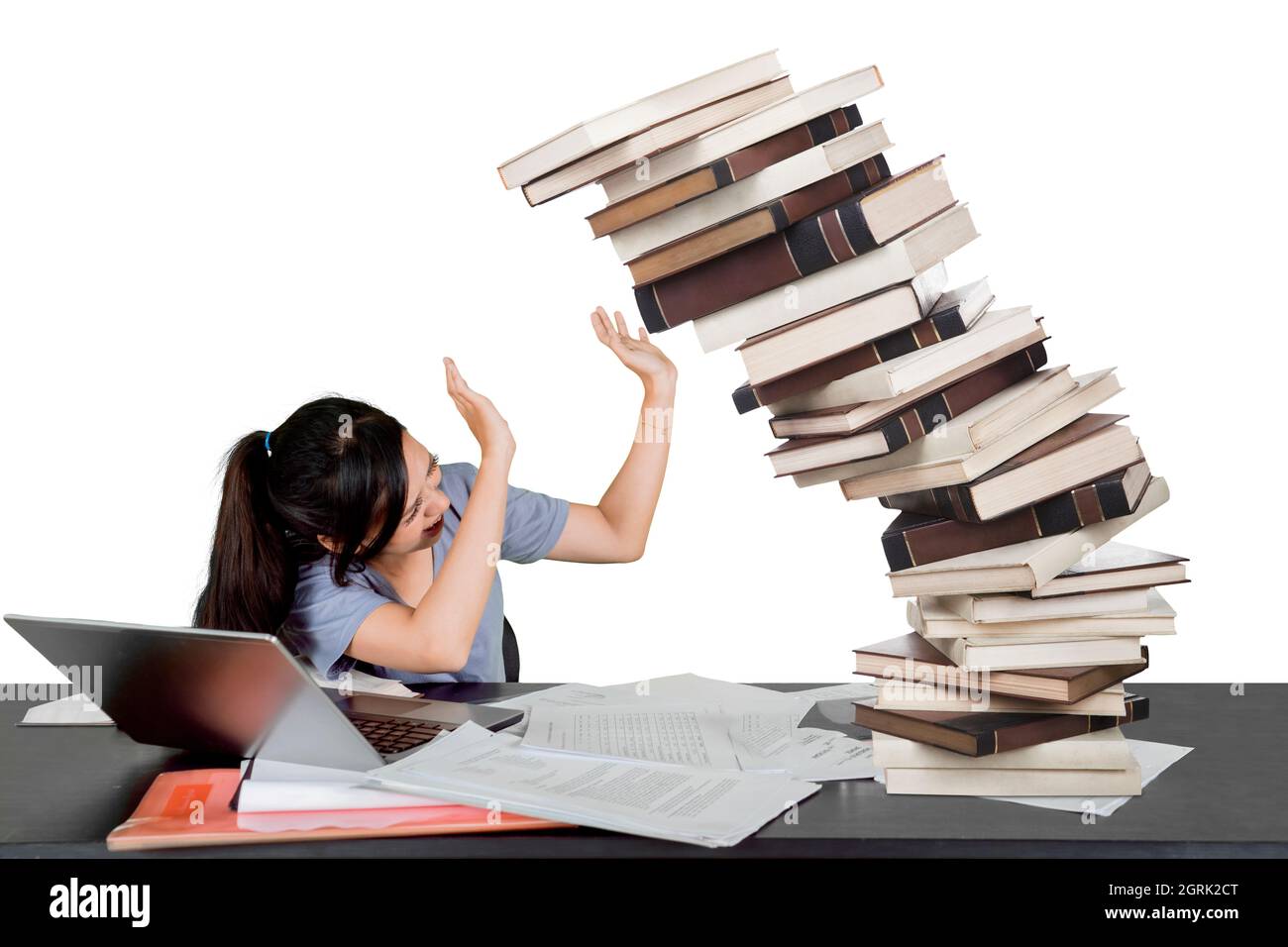 Chair stack falling hi-res stock photography and images - Alamy