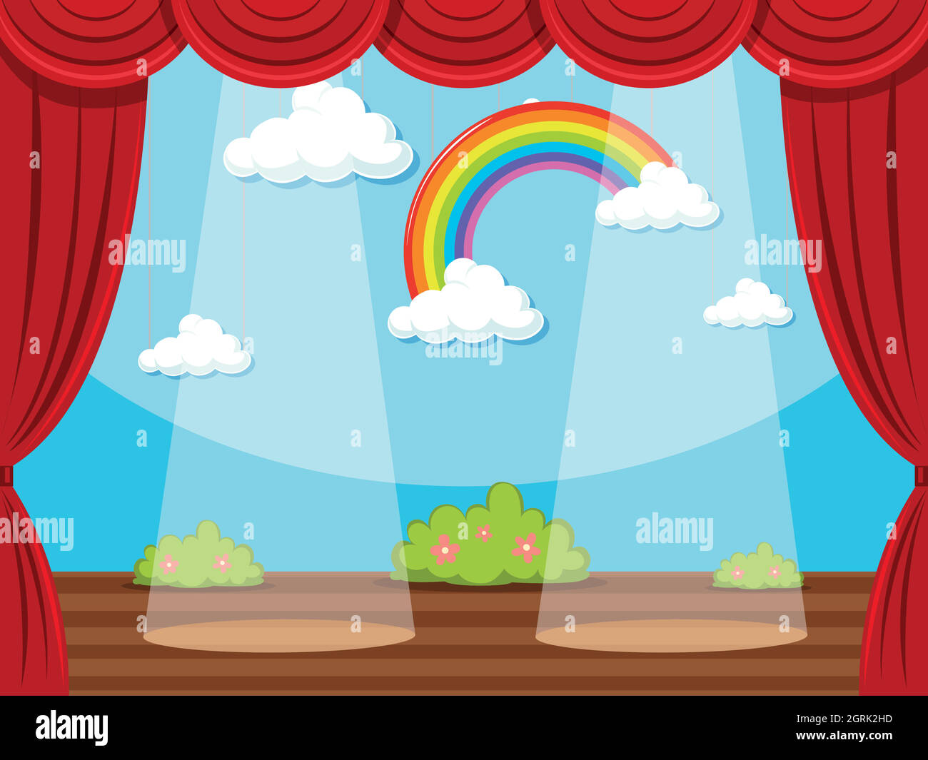 Play stage performance Stock Vector Images - Alamy