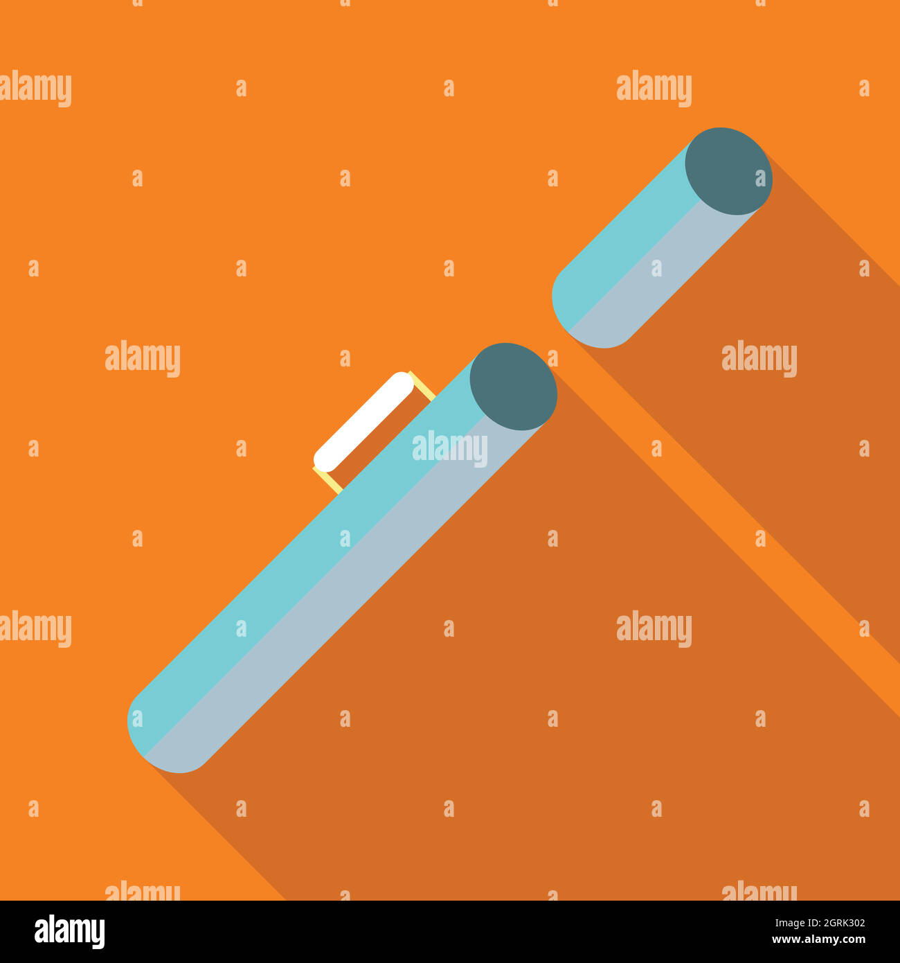 Tube paper icon flat Stock Vector Images - Alamy