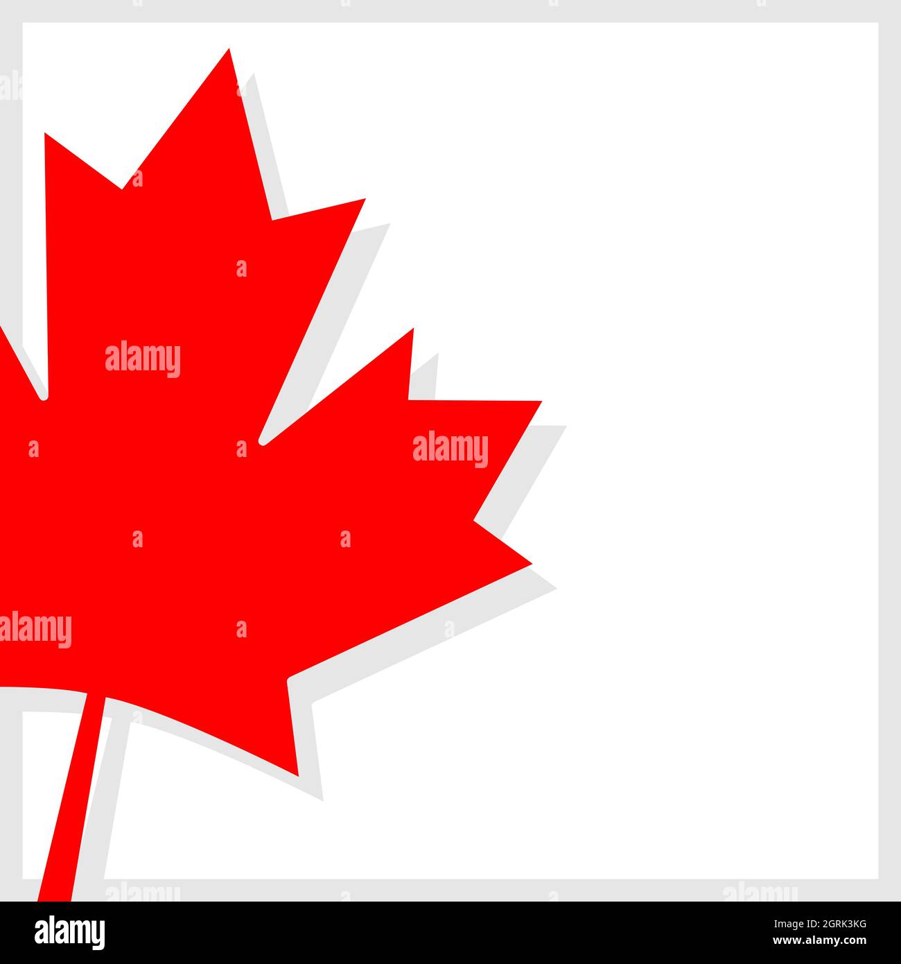 Canadian Maple Leaf Border