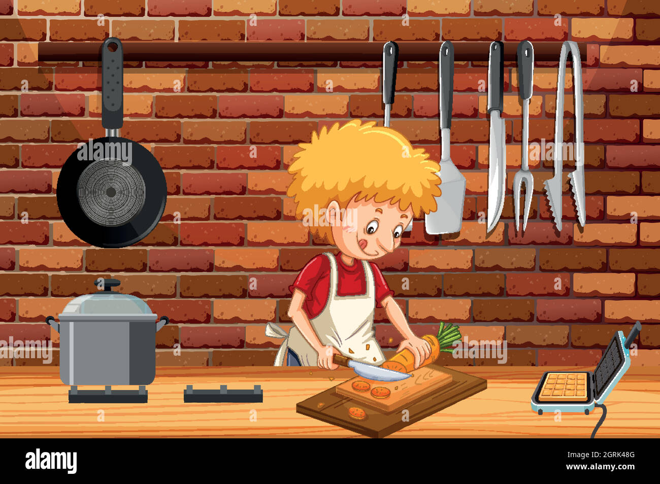 Kitchen man Stock Vector Images - Alamy