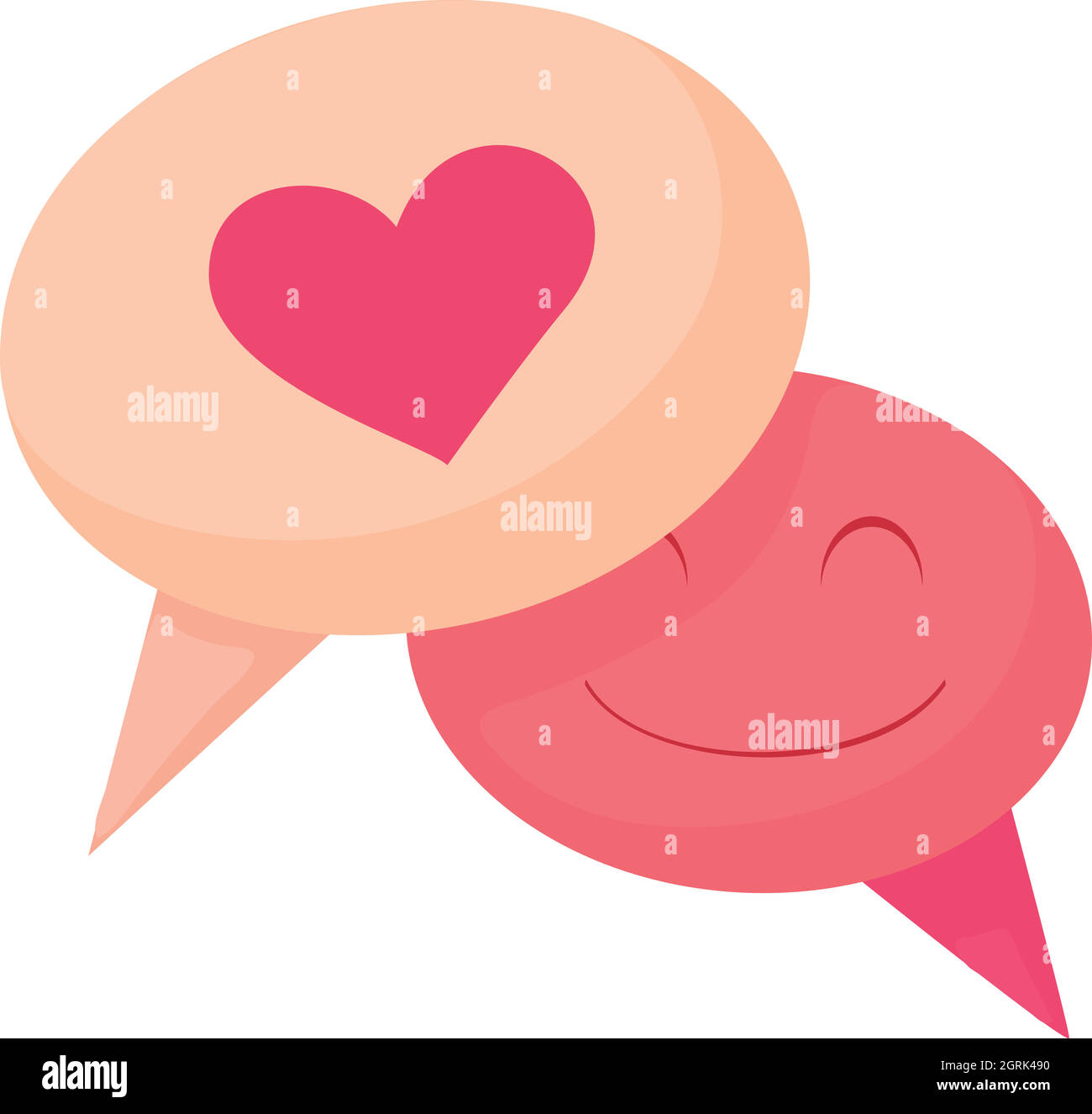 Bubble speech love icon, cartoon style Stock Vector Image & Art - Alamy