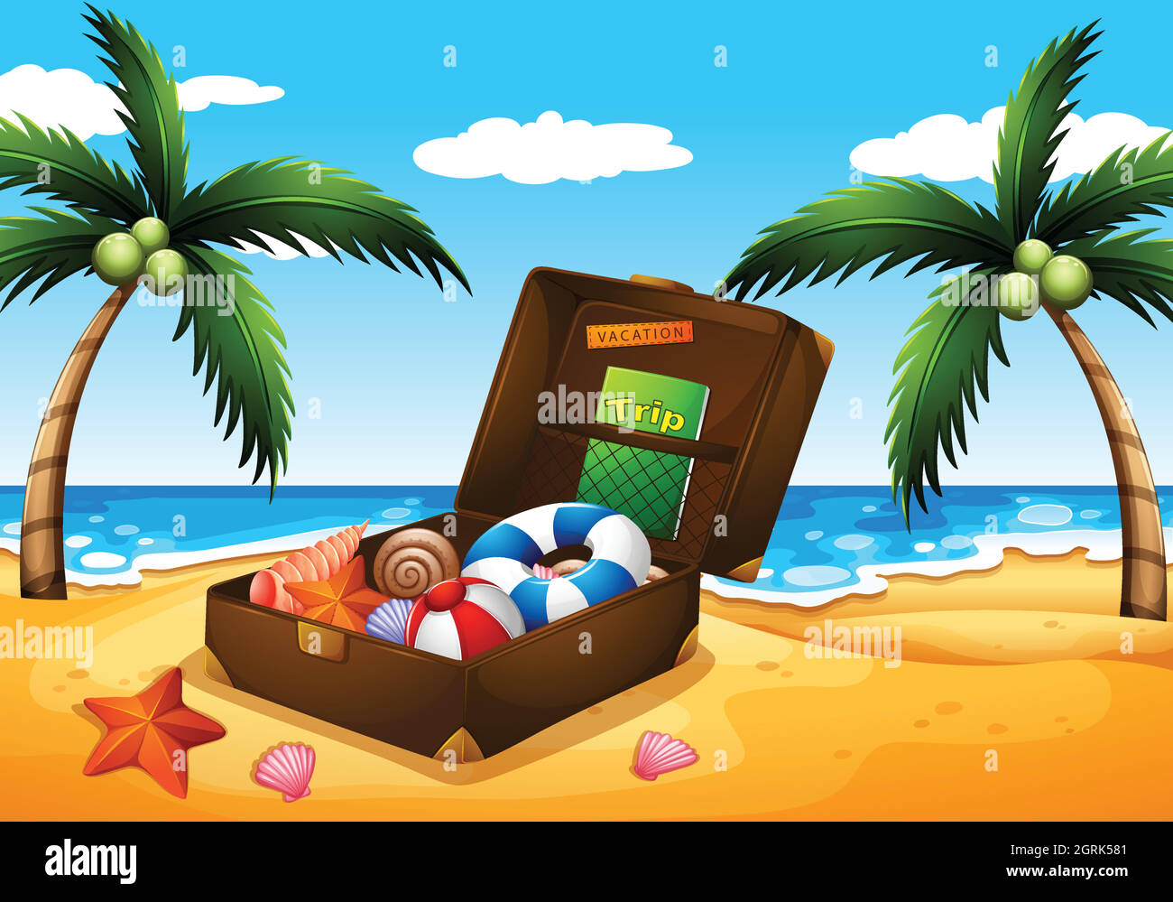 A beach outing Stock Vector Image & Art - Alamy