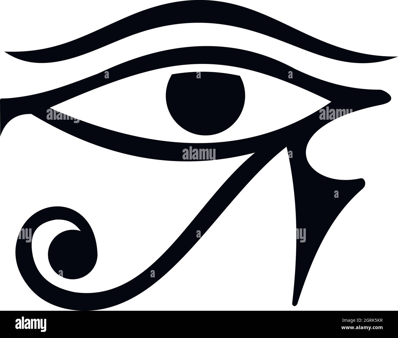 Eye of Horus Egypt Deity icon, simple style Stock Vector Image & Art ...