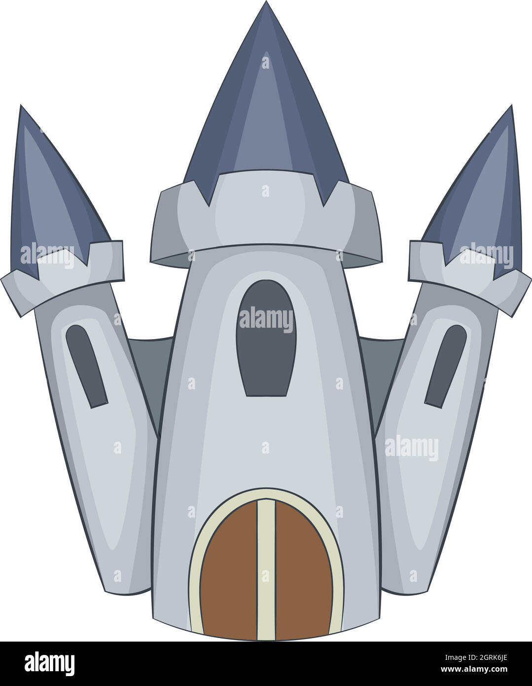 Cute castle icon, cartoon style Stock Vector Image & Art - Alamy