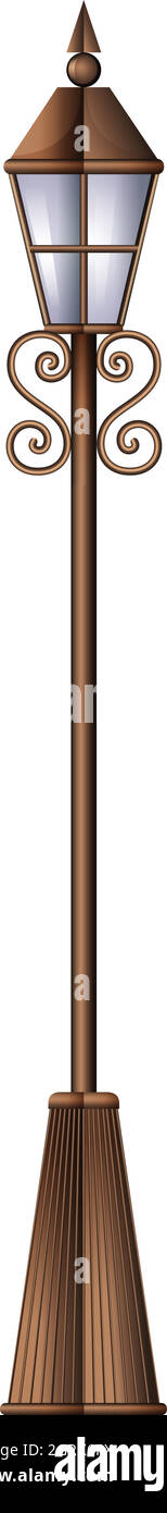 Lamp post outside Stock Vector Images - Alamy