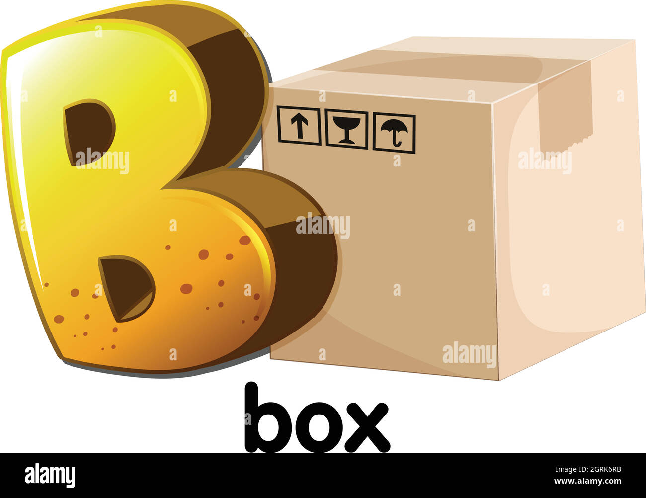 A letter B for box Stock Vector Image & Art - Alamy