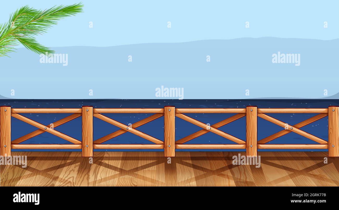 The blue balcony Stock Vector Images - Alamy