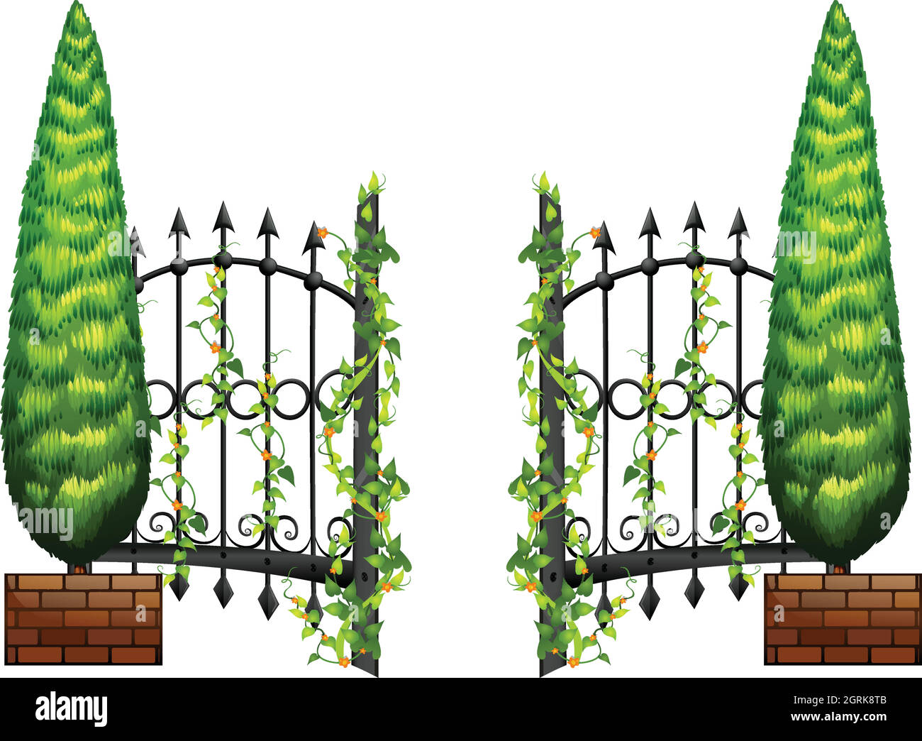 On pine tree Stock Vector Images - Alamy