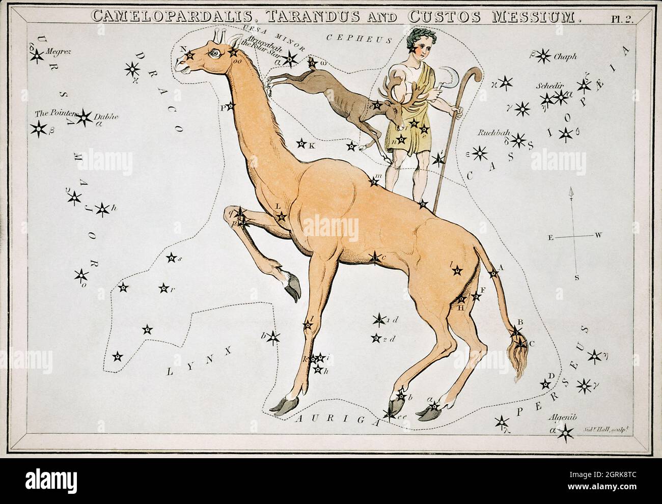 Sidney Hall (1788-1831) – Astronomical chart illustration of the ...