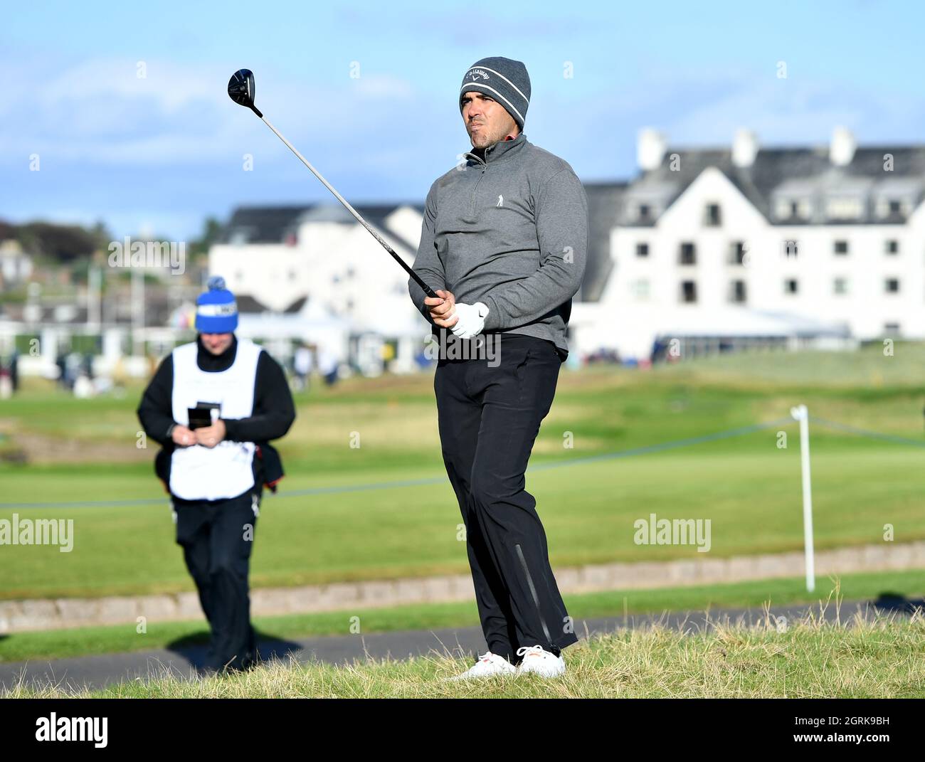 Spain's Javier Ballesteros on the seventeenth during day two of the ...