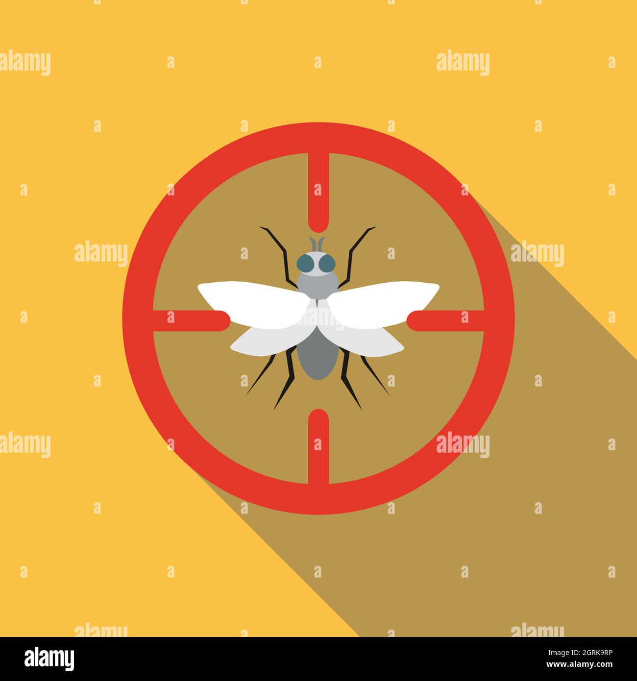 Fly icon, flat style Stock Vector Image & Art - Alamy