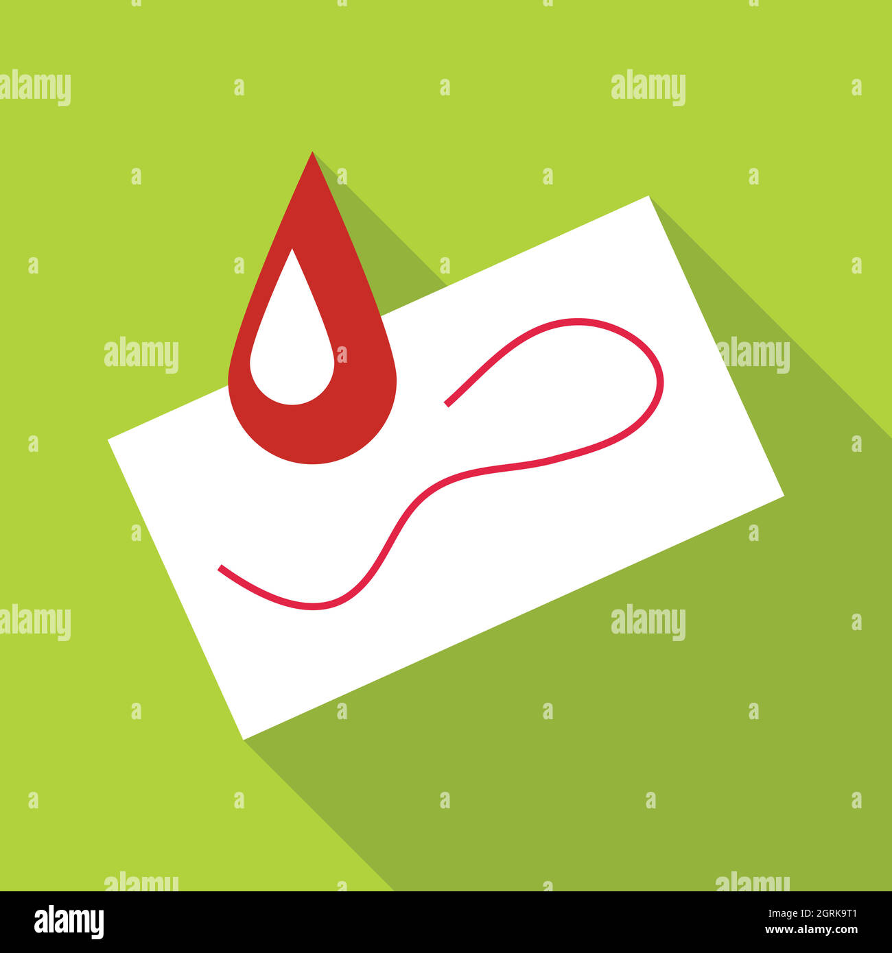 Paint drop icon, flat style Stock Vector Image & Art - Alamy