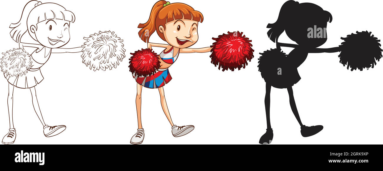 Cheerleader cheerleader Cut Out Stock Images & Pictures - Alamy