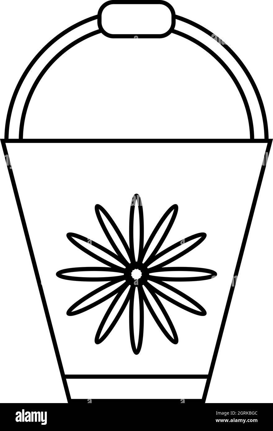 Pour bucket Stock Vector Images - Alamy