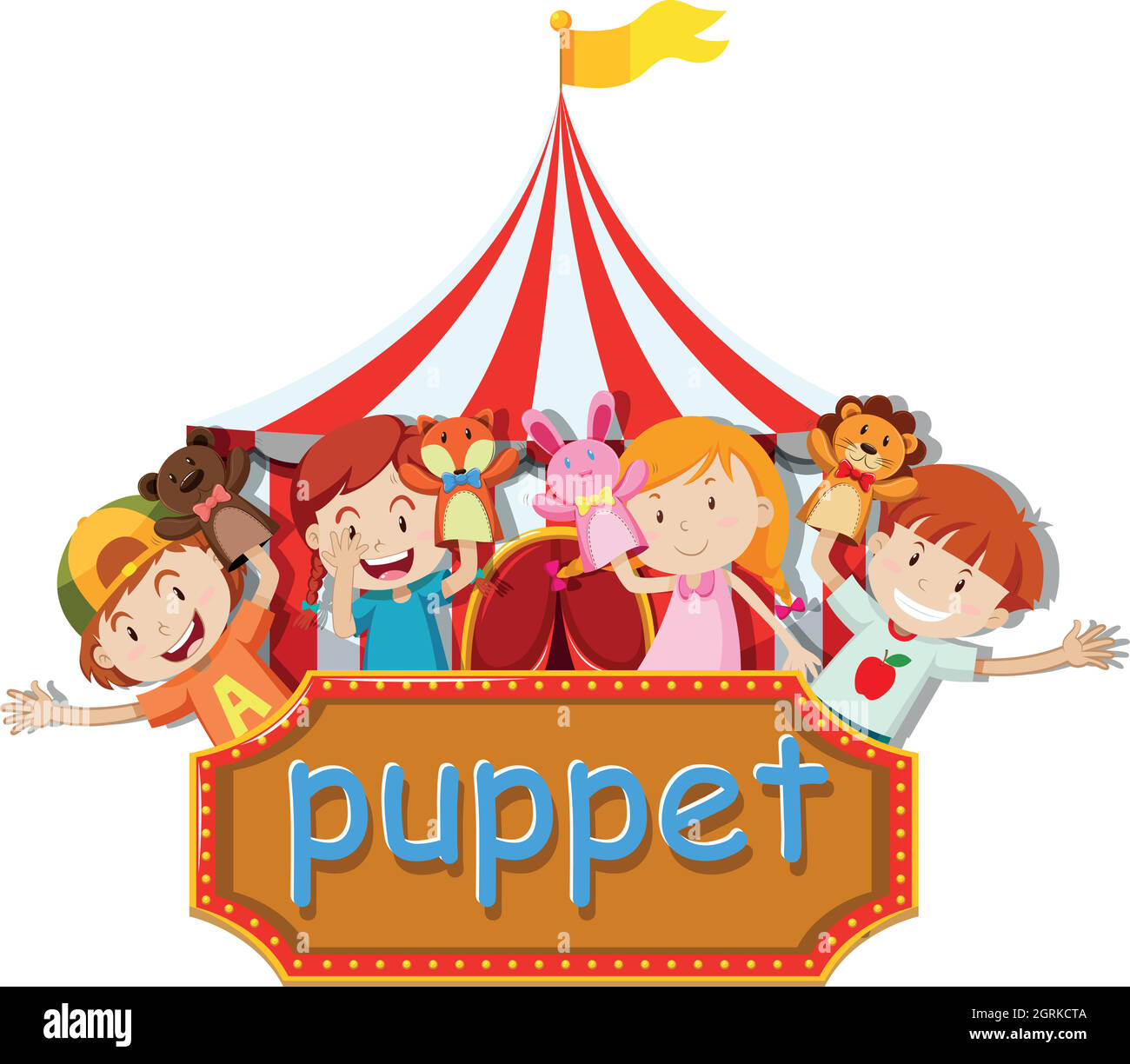 Acting girls Stock Vector Images - Alamy