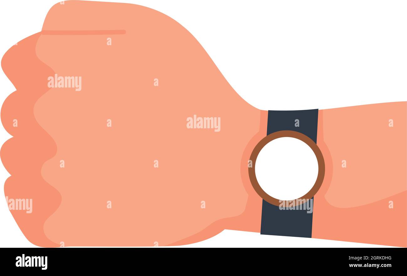 hand fist with wristwatch Stock Vector Image & Art - Alamy