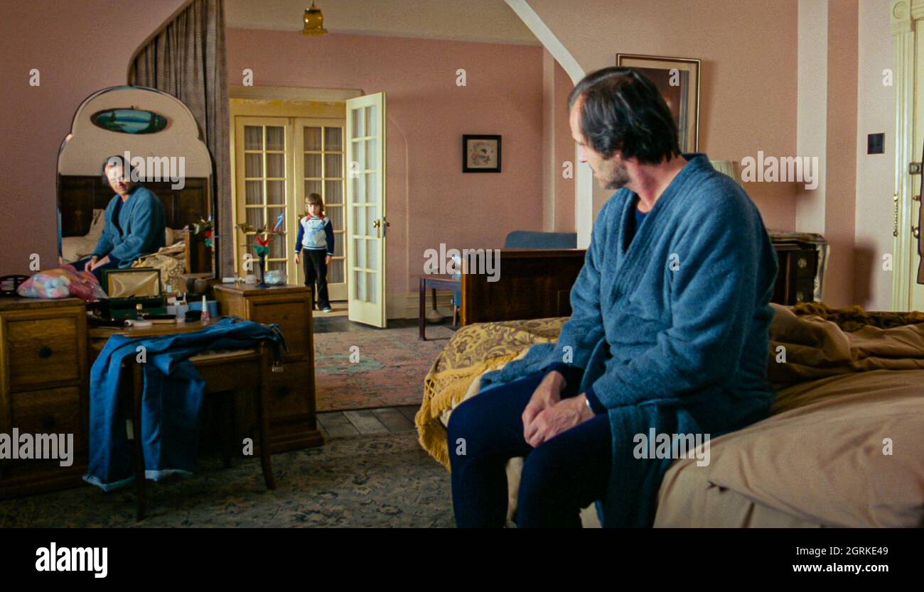 USA. Jack Nicholson and Danny Lloyd in a scene from the (C)Warner Bros film: The Shining (1980 ...