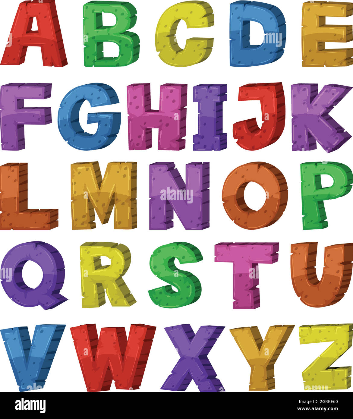 Font design for english alphabets Stock Vector Image & Art - Alamy