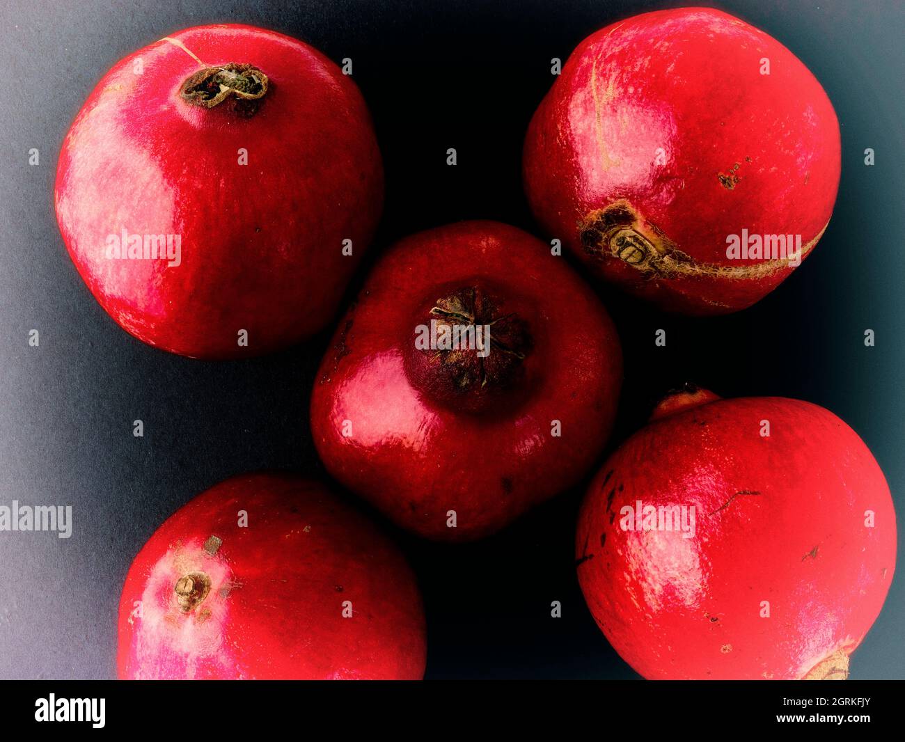 Fruit representation in close-up of versatile Pomegranate fruit and ...