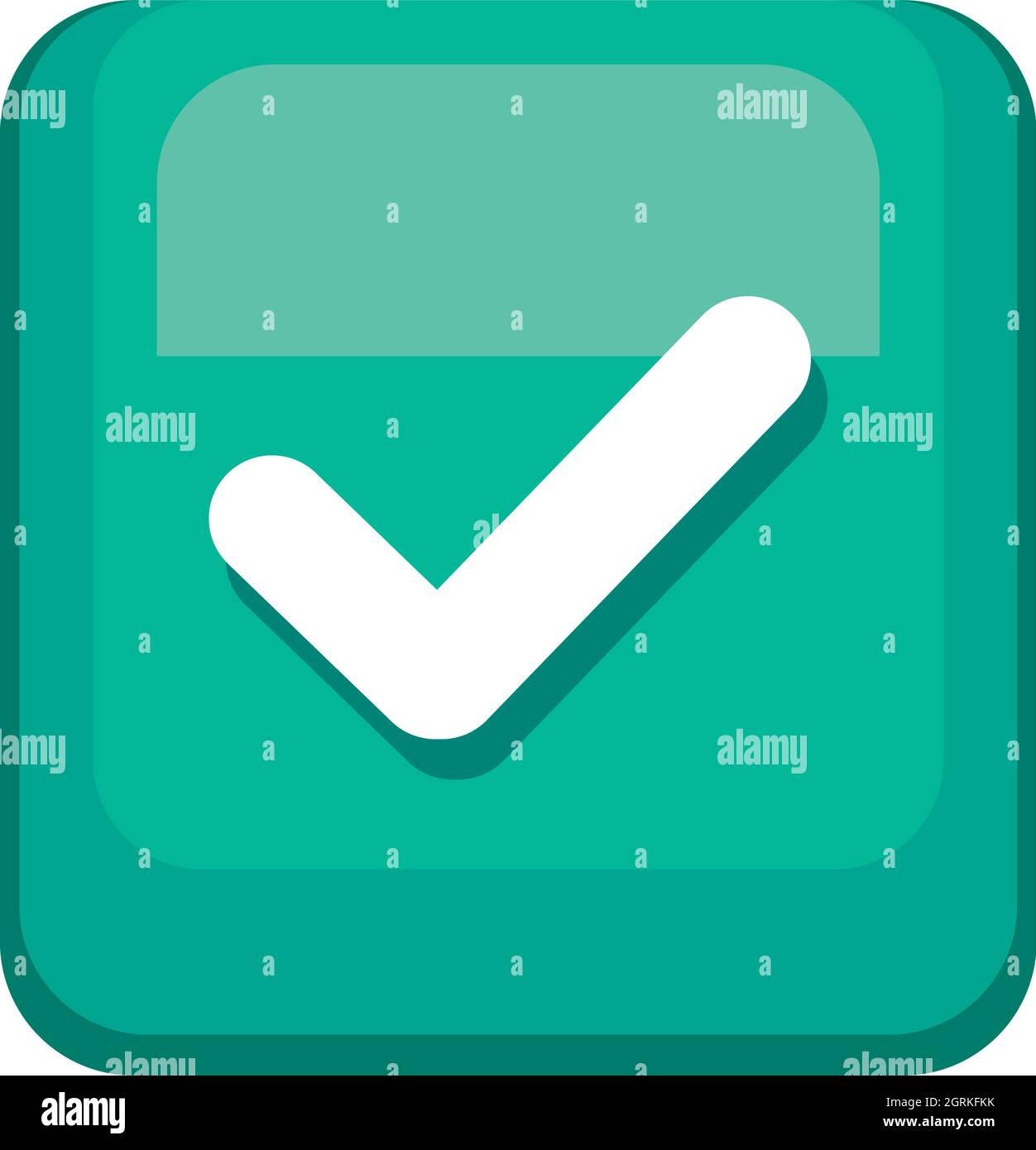 check symbol in button Stock Vector Image & Art - Alamy