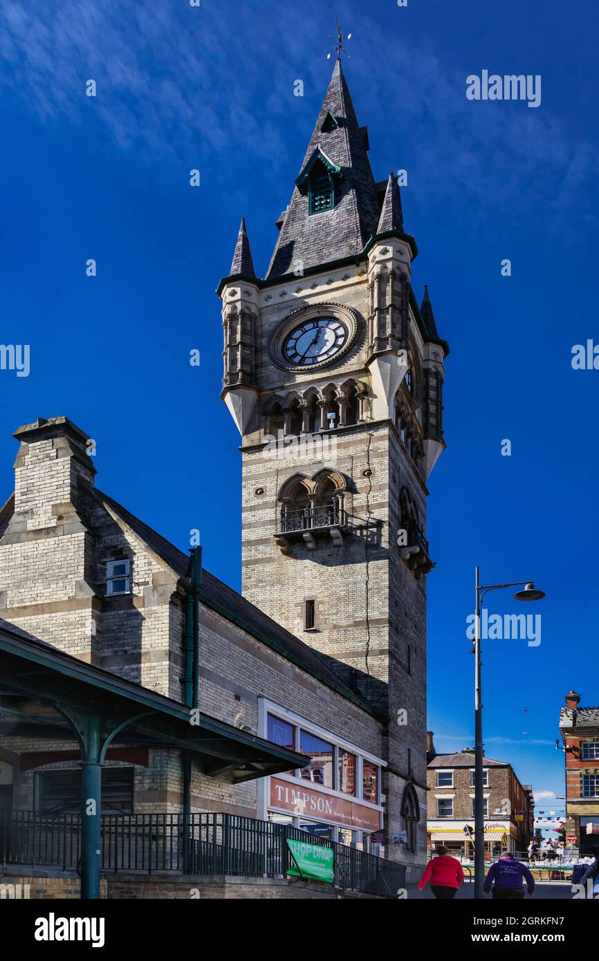 Darlington, a large market town in County Durham, England Stock Photo ...