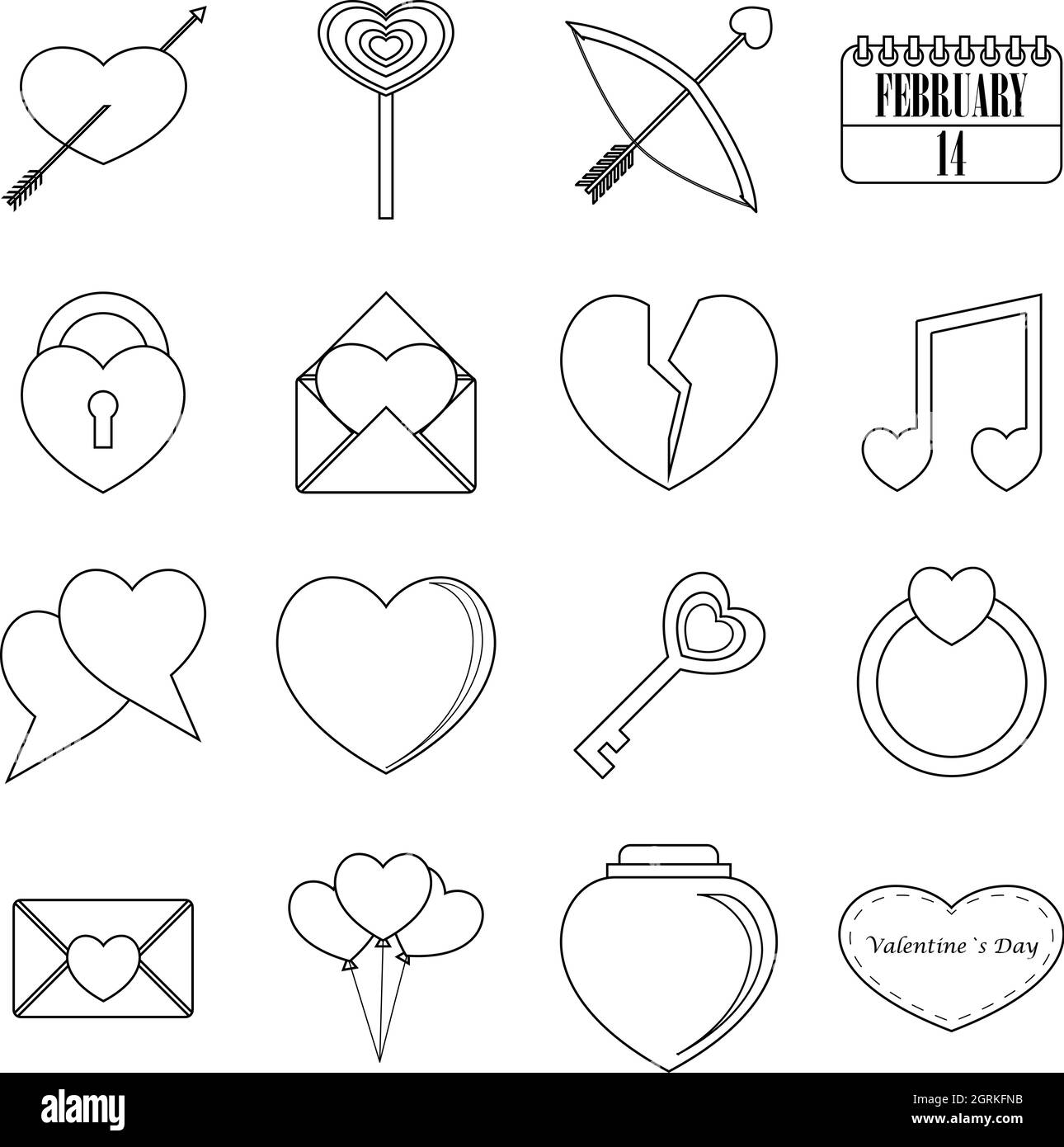 Items romance Stock Vector Images - Alamy