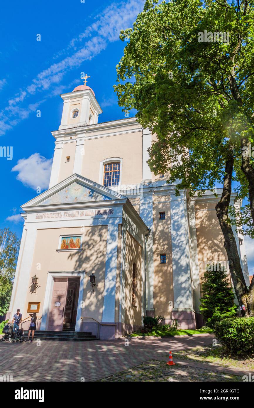 VILNIUS, LITHUANIA - AUGUST 15, 2016: Orthodox Church of the Holy ...